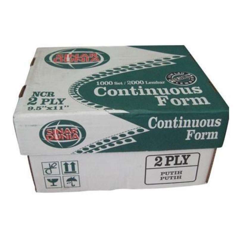 Jual Continuous Form 2 Ply Putih Sinar Dunia (rangkap 2) Di Seller ...