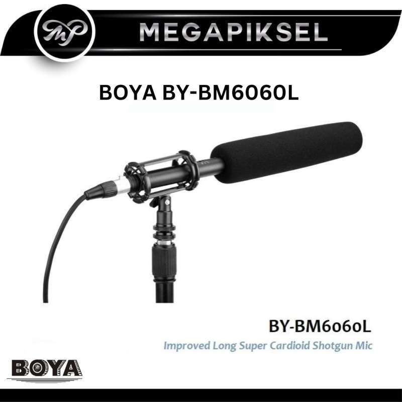 Jual Boya By-bm6060l Long Super Cardioid Shotgun Mic Microphone For ...