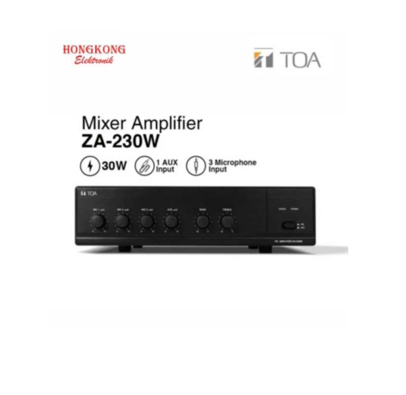 Jual TOA ZA-230W MIXER AMPLIFIER POWER 30WATT Ampli za230w di Seller ...