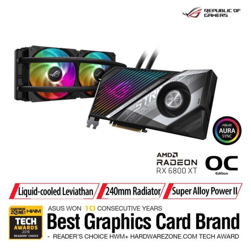 Promo Asus Rog Strix Lc Gaming Radeon Rx 6800 Xt Oc 16gb Gddr6 Diskon ...
