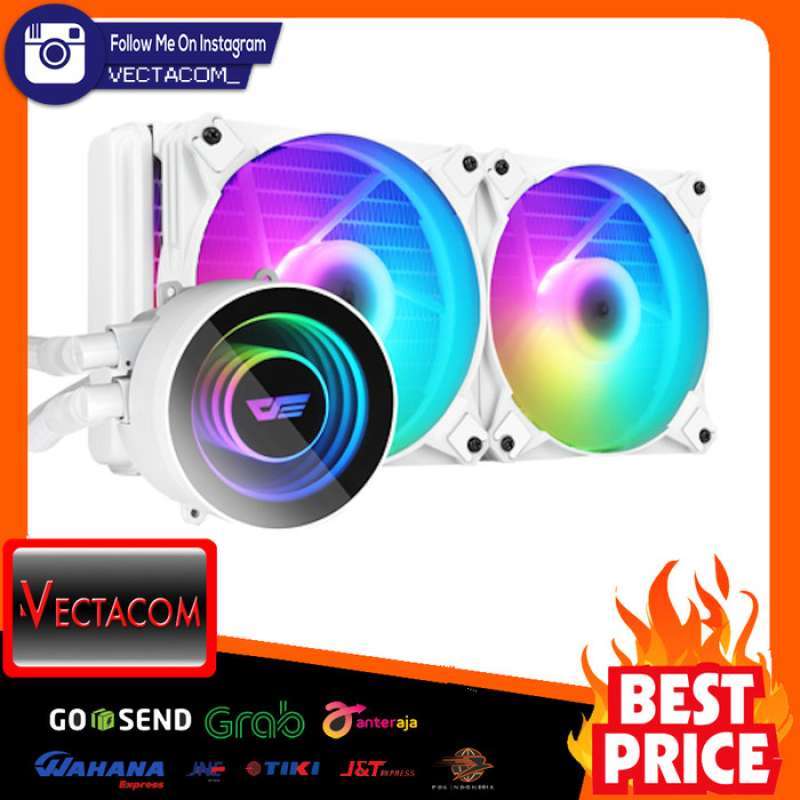 Promo Aigo DarkFlash TWISTER DX-240 ARGB LED 240mm AIO Liquid Cooler ...