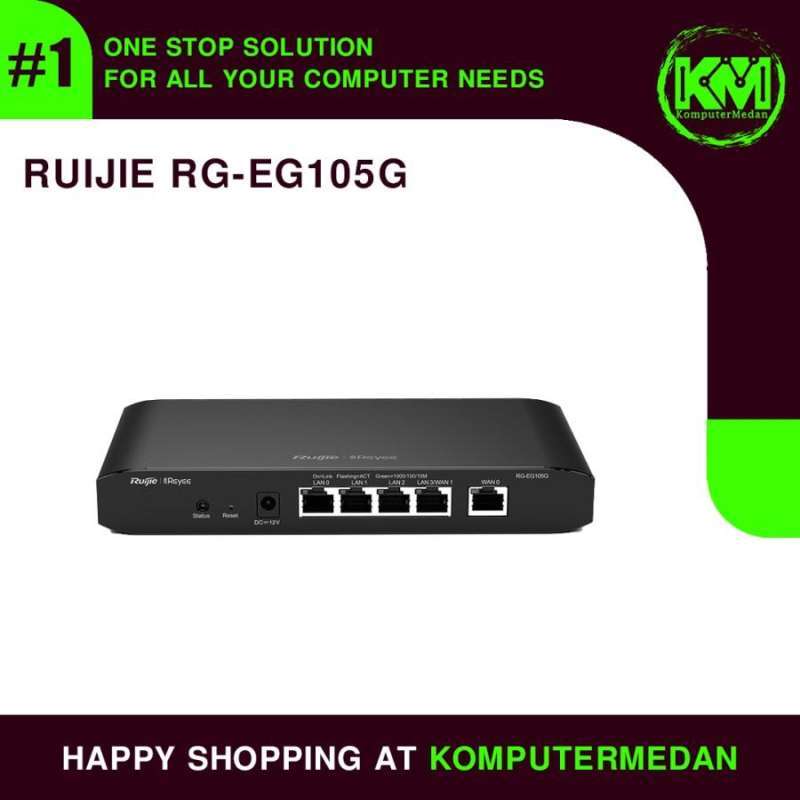 Jual Ruijie RG-EG105G V2 Series Cloud Managed Router di Seller KomputerMedan Official Store ...