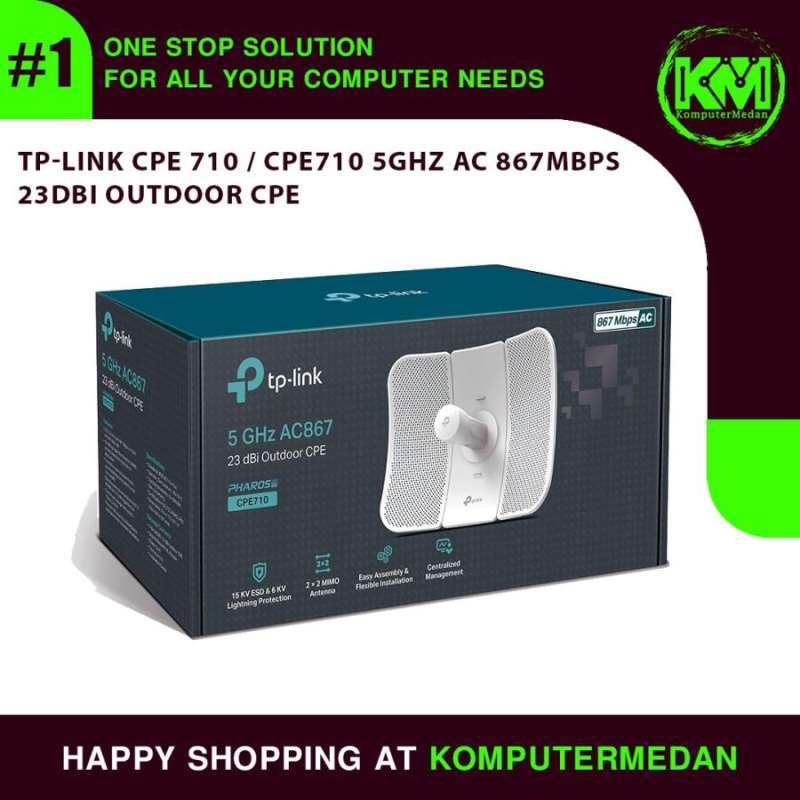 Jual Tp-link Cpe 710 / Cpe710 5ghz Ac 867mbps 23dbi Outdoor Cpe Di ...