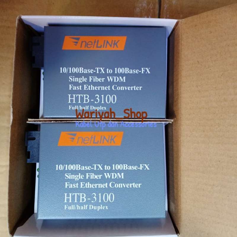 Promo Media Converter Fo to RJ45 Netlink HTB-3100 A+B/Sepasang Diskon ...