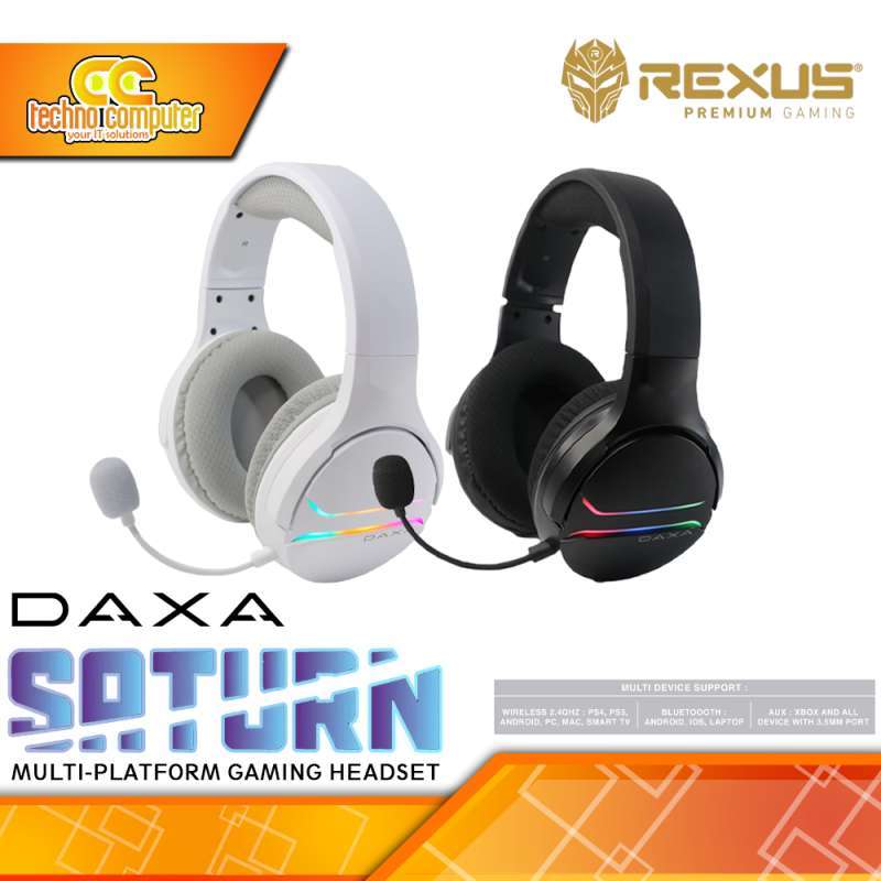 Jual Headset Rexus Daxa Saturn St1 Rgb Wireless - Gaming Headset ...