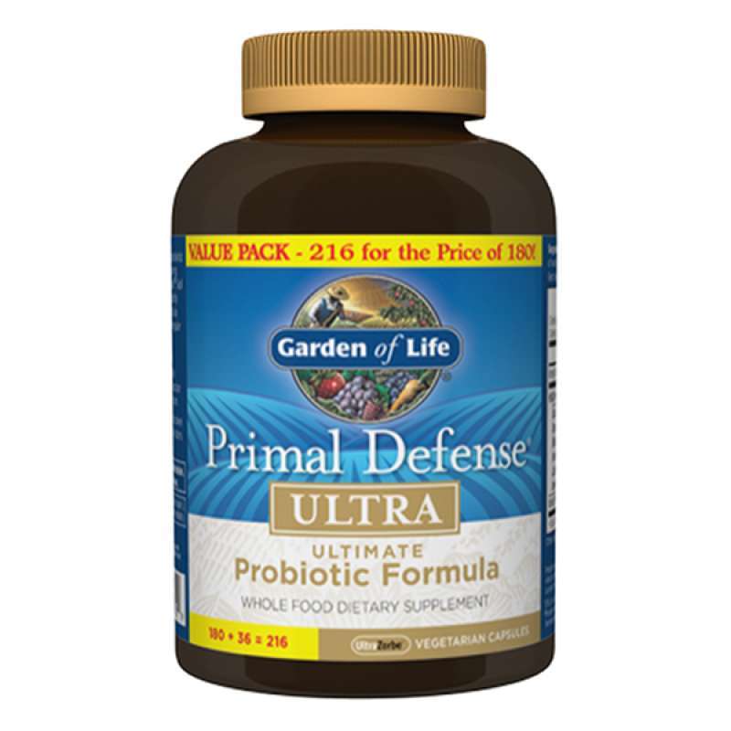 Promo Garden of Life Primal Defense Ultra, 216 Caps Diskon 20% di ...