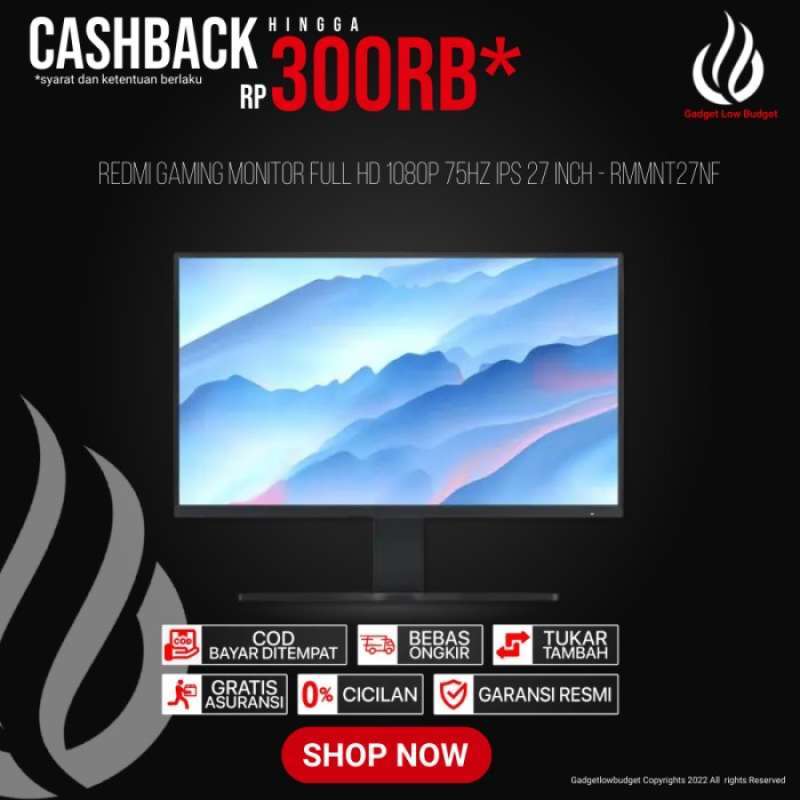 Promo Redmi Gaming Monitor Full HD 1080P 75Hz IPS 27 Inch - RMMNT27NF ...