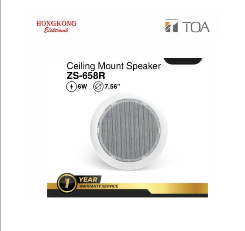 Jual Ceiling Mount Toa Speaker Pengeras Suara Plafon Round Model Zs ...