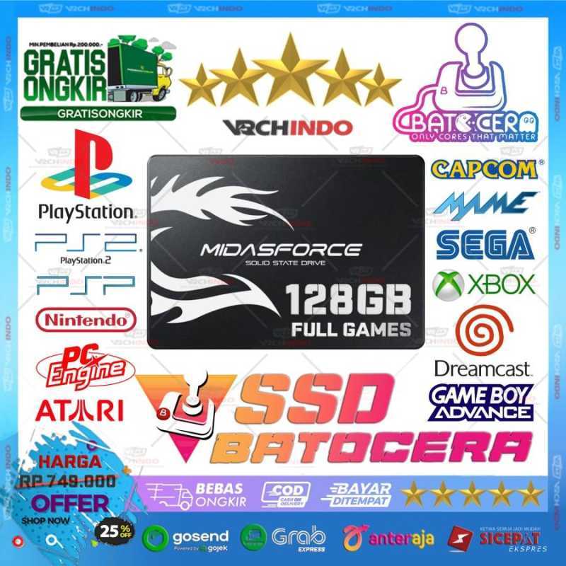 Jual 128 GB SSD Game Batocera - All in One Game Console Retro Emulator ...
