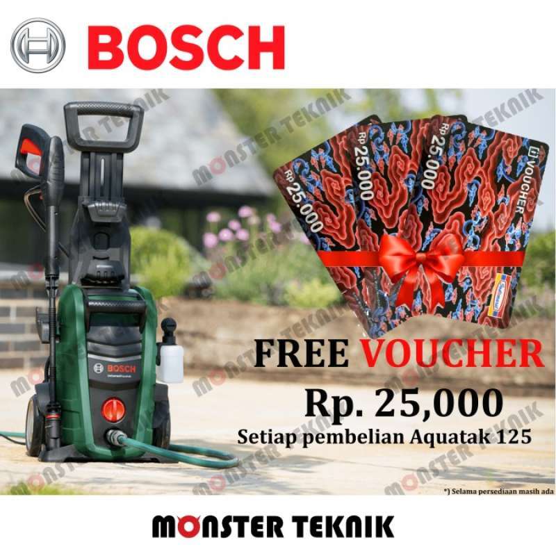 Promo Jet Cleaner Bosch Universal tak 125 High Pressure Washer 1500W ...