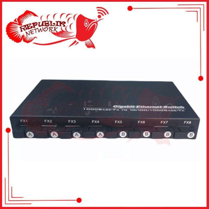 Promo Media Converter 8 SC 2 Port Gigabit LAN / 8 FO 2 LAN Gigabit| 8FO ...