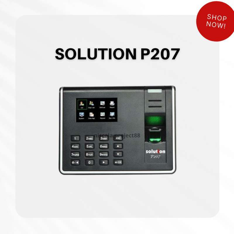 Jual MESIN ABSENSI SOLUTION P207 FINGERPRINT di Seller Niscala Project ...