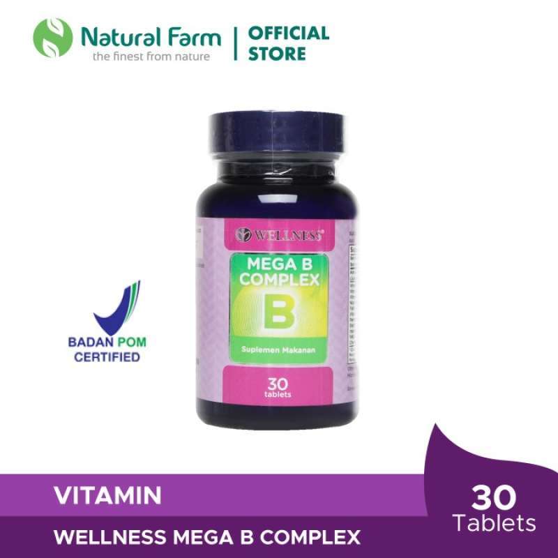 Promo Wellness Mega B Complex 30 Tablets Diskon 23% Di Seller Abata ...