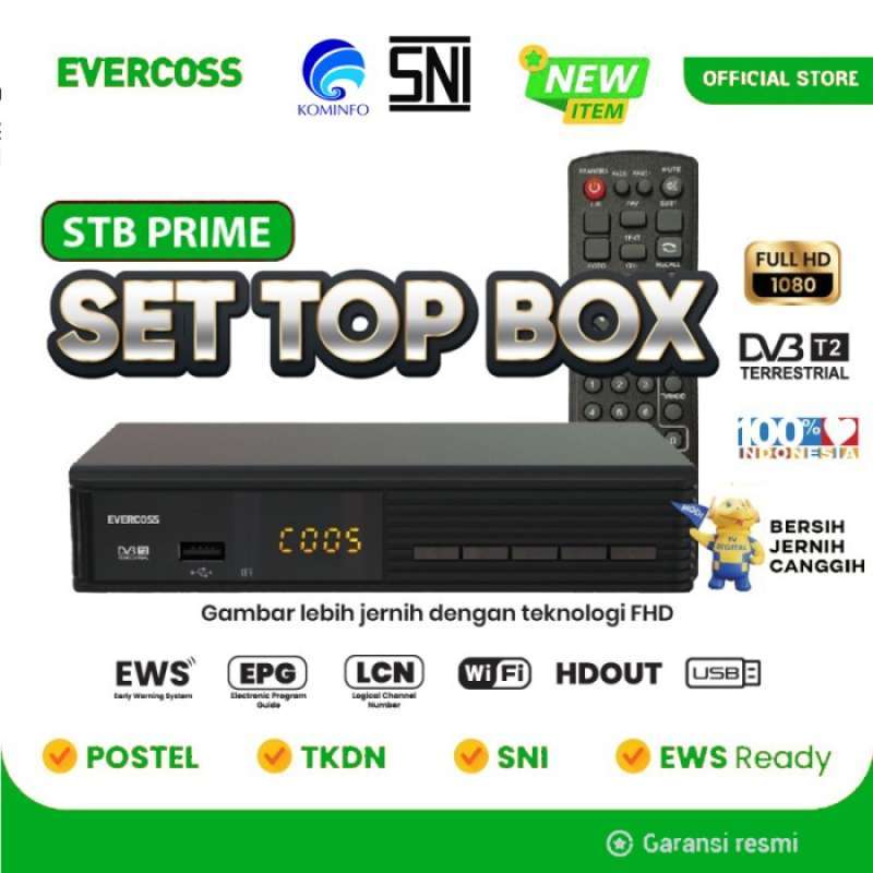 Promo EVERCOSS SET TOP BOX STB MAX MEGA BOX Diskon 33% di Seller Emma ...