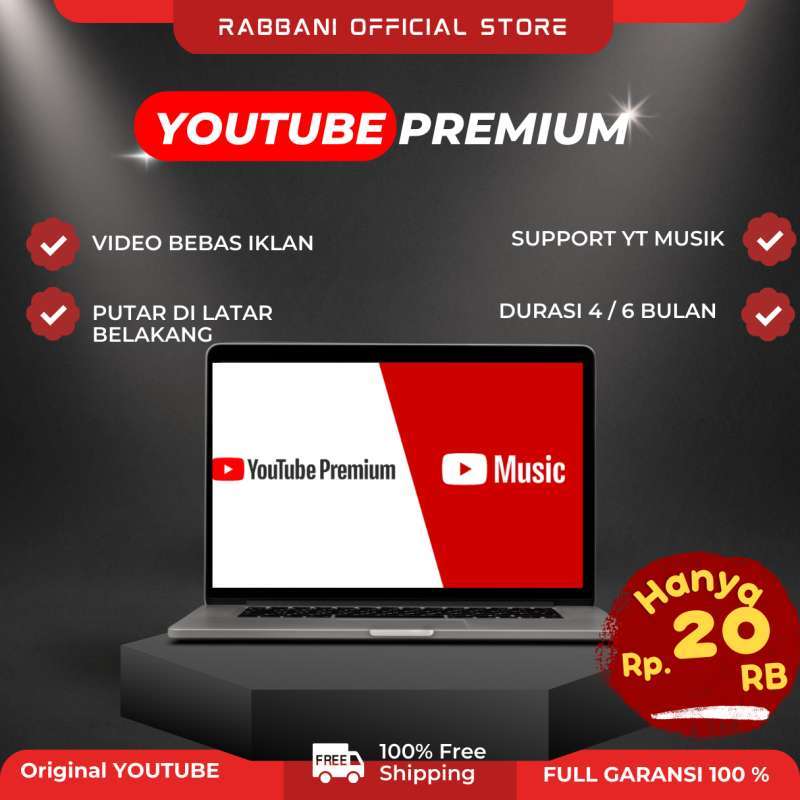 Promo Youtube Premium Full Garansi 100 % Legal Diskon 30% di Seller ...
