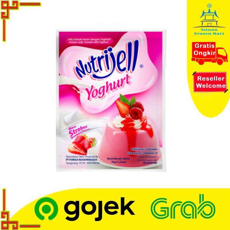 Jual Yoghurt Strawberry 35 Gram Yogurt Stroberi - NUTRIJELL di Seller ...