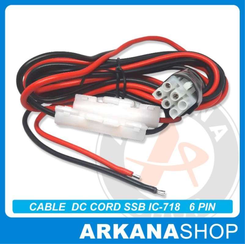 Promo Kabel Dc Cord Ssb Hf Radio Icom Ic 718 Ic-718 6 Pin Diskon 33% di ...