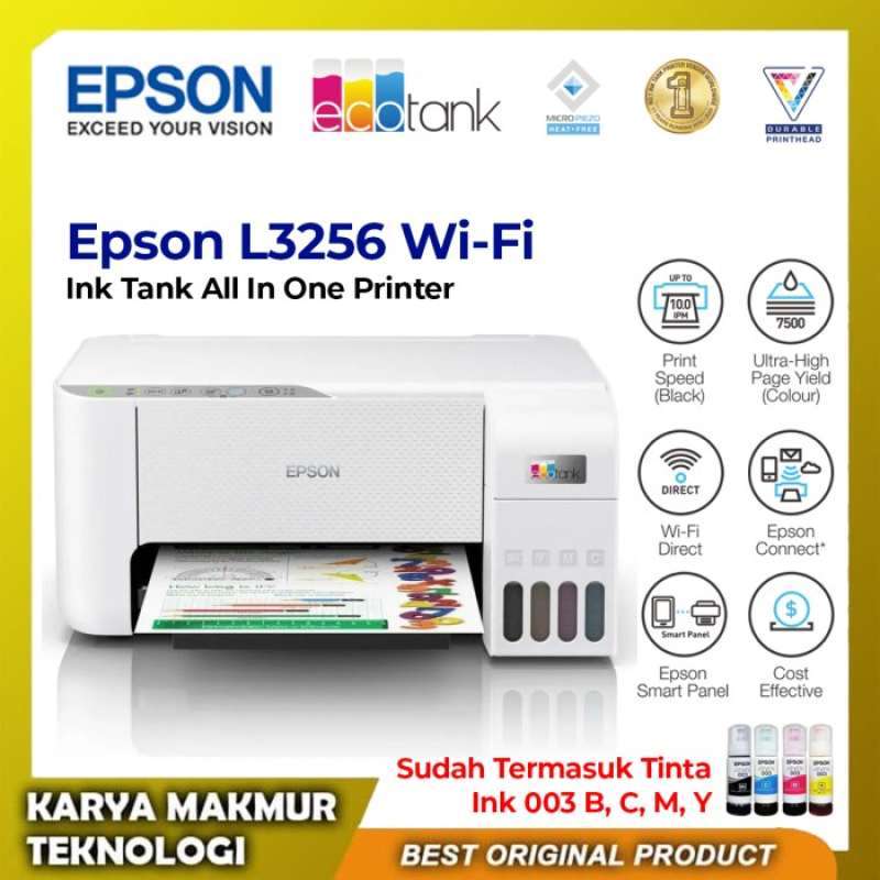 Promo Epson L3256 Wi-Fi All-In-One Ink Tank Printer (Print-Scan-Copy-Wifi) Diskon 3% di Seller ...