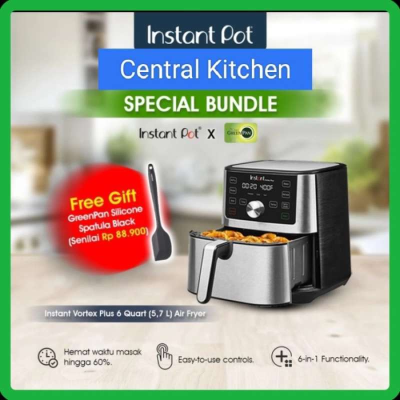 Promo Instand Vortex Plus 6 Quart 5.7 Liter Air Fryer Diskon 23% di ...