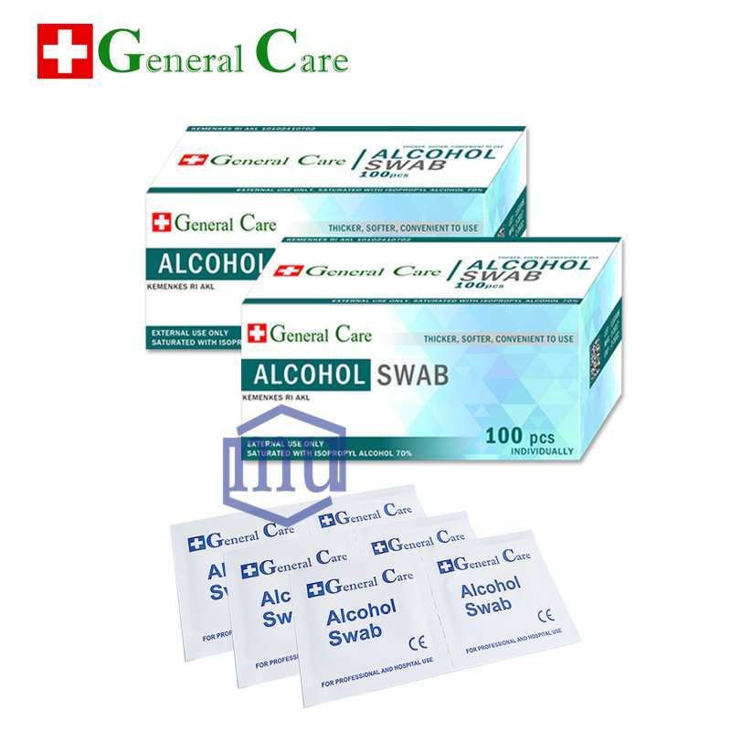 Promo General Care Alcohol Swab 100 pcs/ Tissue Alkohol Diskon 7% di ...