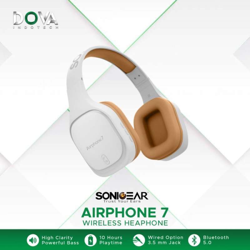 Promo Sonicgear Airphone 7 Headphone Bluetooth With Mic Diskon 26% di ...