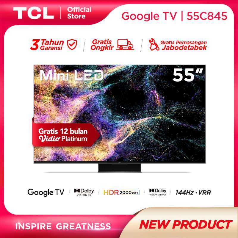 Jual Tcl 55 Inch Mini Led Google Tv 4kuhd- Vrr 144hz -imax Enchanced Dolby Atmos/vision-memc ...