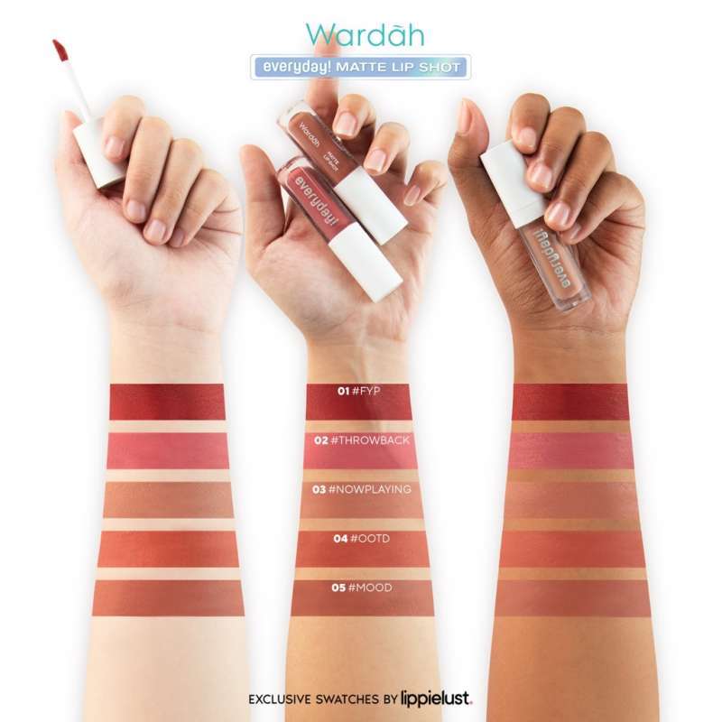 Jual Wardah Every Day! Matte Lip Shot | Lip Cream Matte | Tahan Lama ...