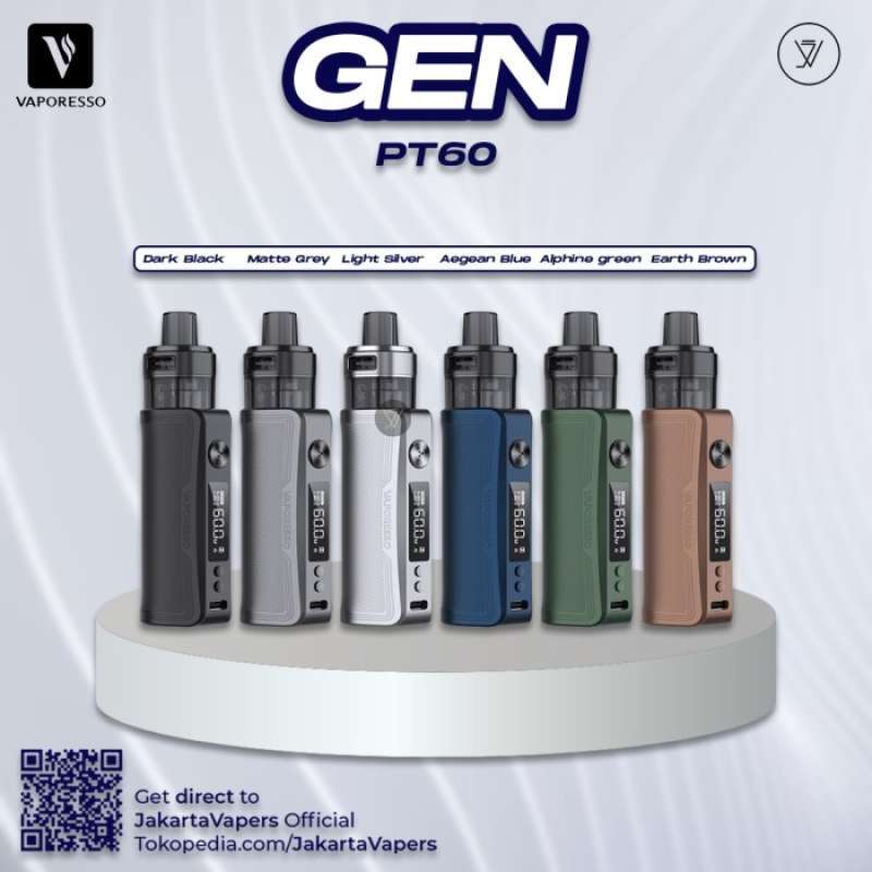 Promo Vaporesso Gen PT60 60W 2500mAh Pod Mod Kit / Gen PT 60 Kit - DARK ...