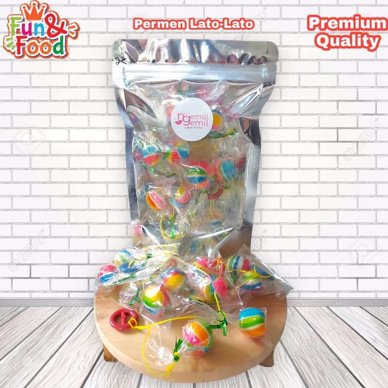 Promo Permen Lato Lato Permen Mainan Lato Lato Pelangi Permen Viral ...