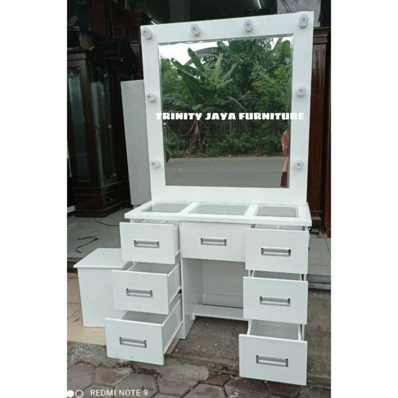 Jual Meja Rias Lampu (premium) Bloktik Duco 18ml /trinityjayafurniture ...