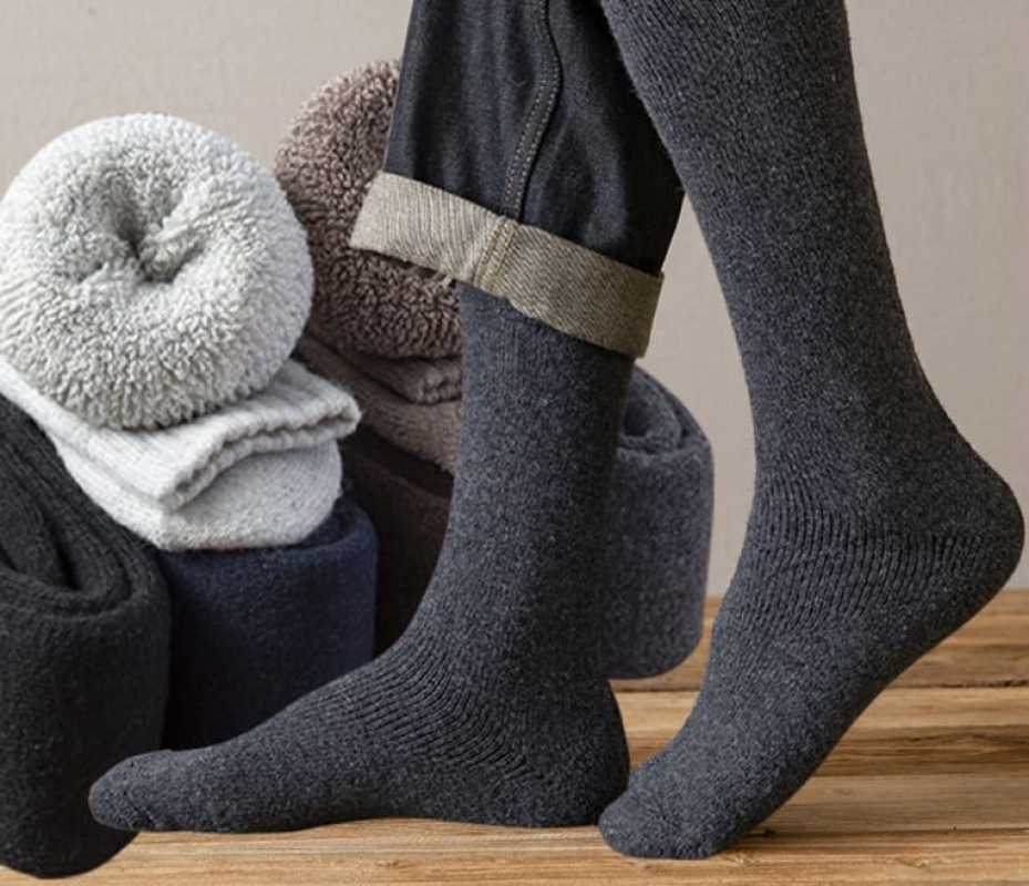 Jual Kaos Kaki Wool Panjang Tebal Hangat Bulu Domba Musim Dingin Import ...