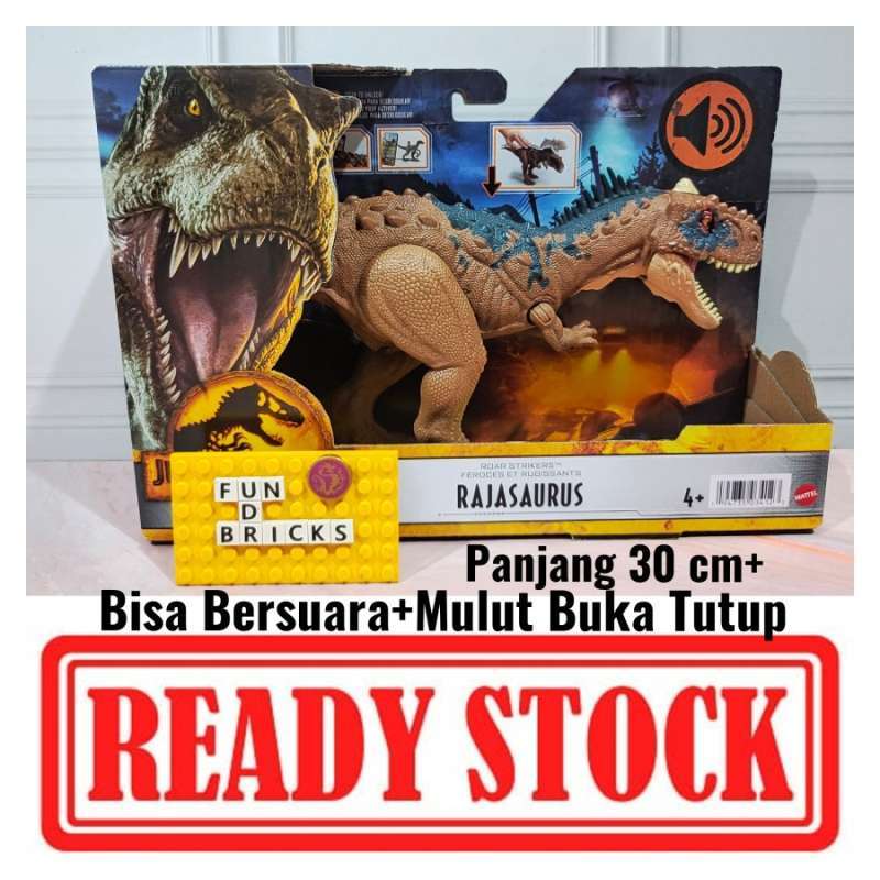 Promo MATTEL Jurassic World Dominion Roar Strikers Rajasaurus Diskon 30 ...