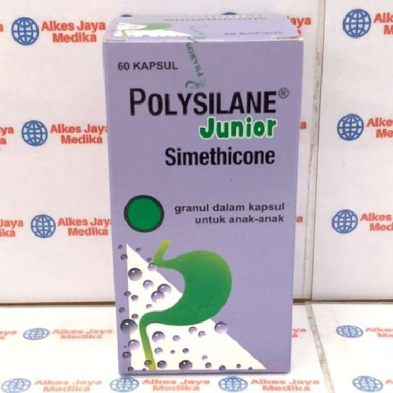 Jual Polysilane Junior Botol Isi 60 kapsul - Obat Maag/Kembung Anak ...