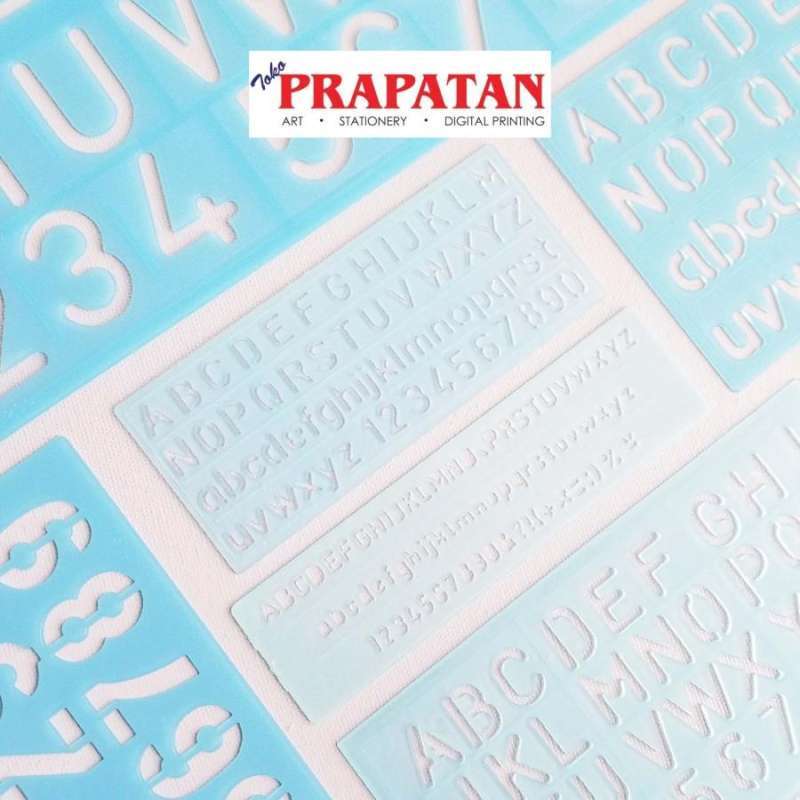 Jual Penggaris Sablon Mal Huruf / Angka Mal Abjad Butterfly - 290 Di ...