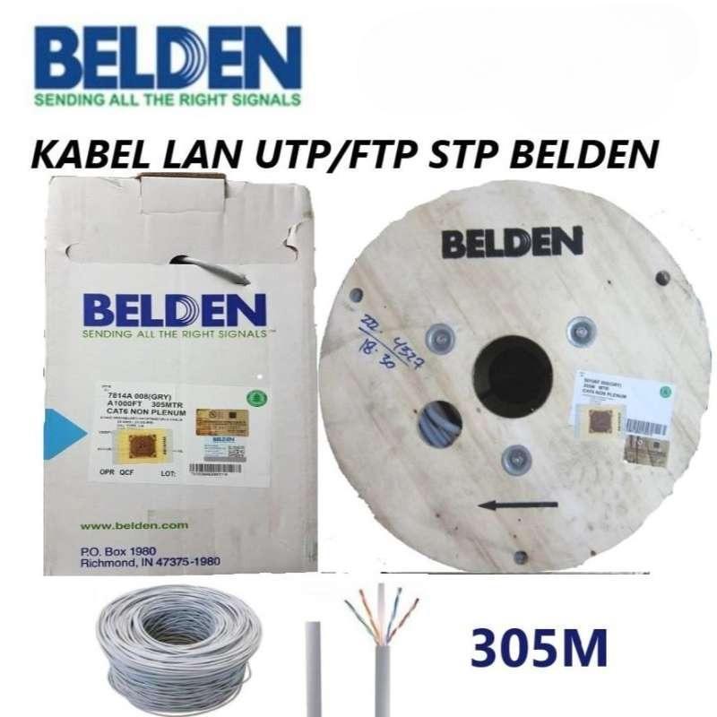Jual Kabel Lan Cat 6 Belden - Cat6 - Kabel Ftp Stp/ Utp Cat6 Belden ...