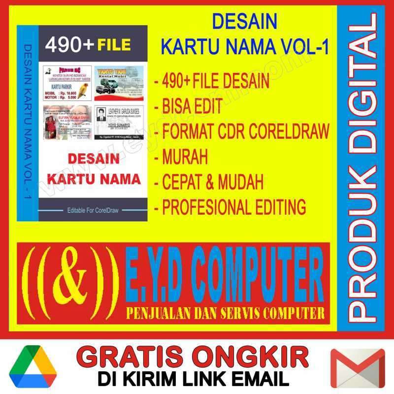 Jual DESAIN KARTU NAMA VOL-1 CAMPURAN KOLEKSI TEMPLATE DESIGN GRAFIS ...