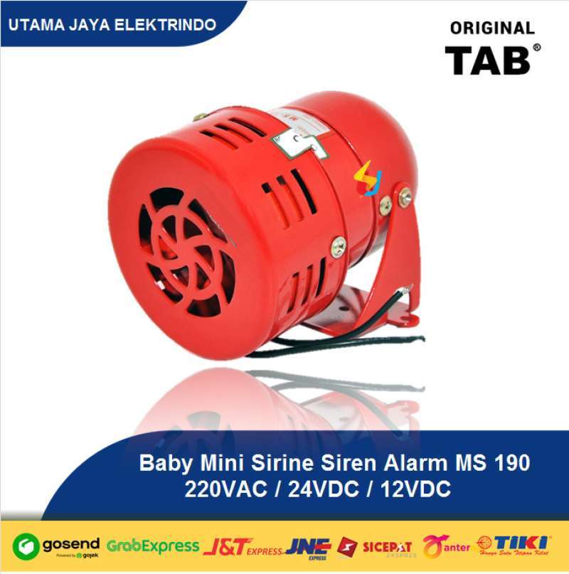 Promo Baby Sirine Mini Siren Alarm Ms 190 12v Dc Tab Diskon 9% Di ...
