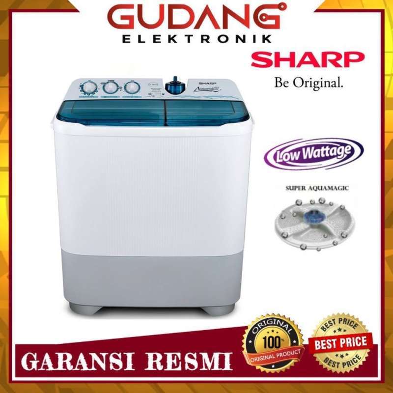 Jual MESIN CUCI 2 TABUNG SHARP EST 95 CR TWIN TUBE SHARP ES-T 95CR ...