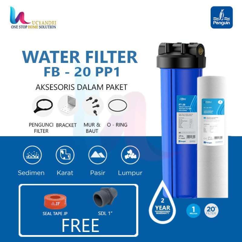 Promo Penguin -20 Pp Filter Kotoran / Saringan Air, Tangki, Toren ...