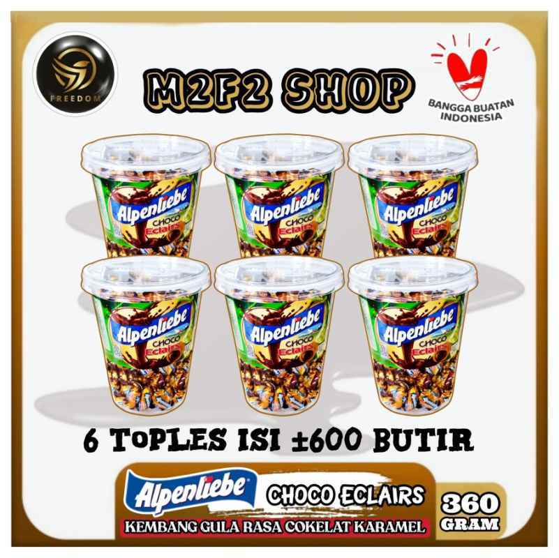 Promo Permen Alpenliebe Choco Eclairs Chocolate Caramel Jar - 360 Gr ...