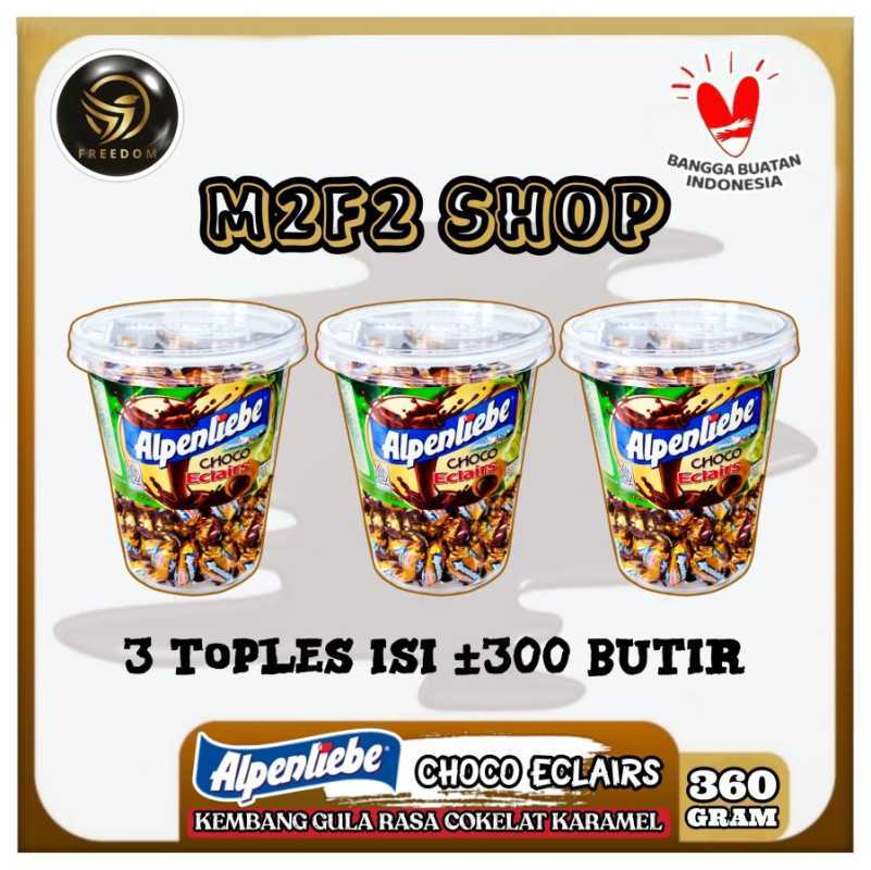 Promo Permen Alpenliebe Choco Eclairs Chocolate Caramel Jar - 360 Gr ...