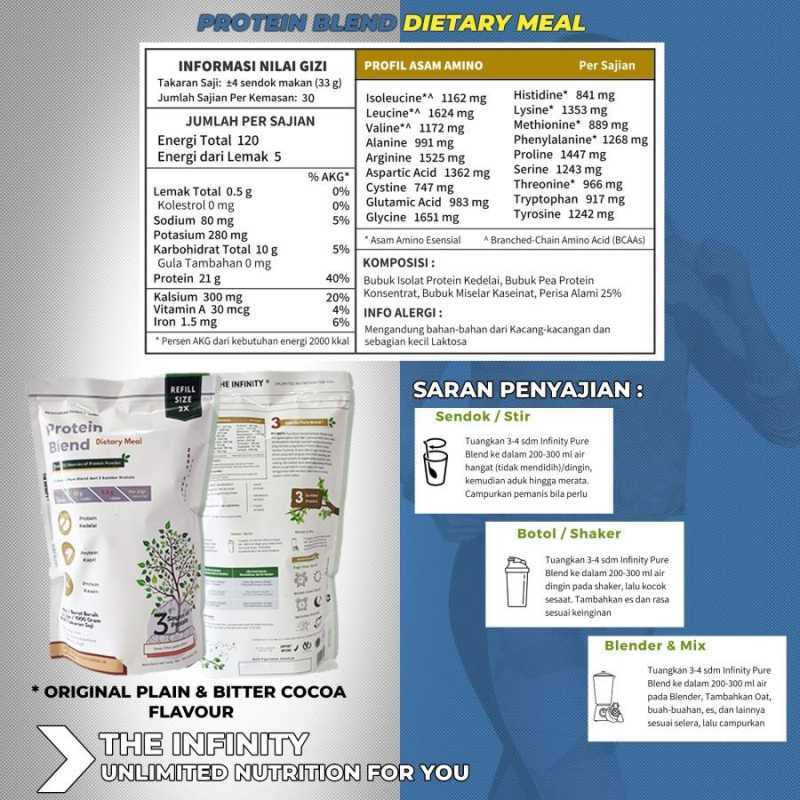 Jual [bundling Hemat] The Infinity Blend Pro Size Up Susu Protein Wpi ...
