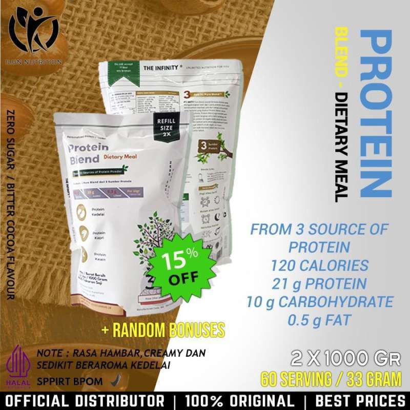 Jual [bundling Hemat] The Infinity Blend Pro Size Up Susu Protein Wpi ...