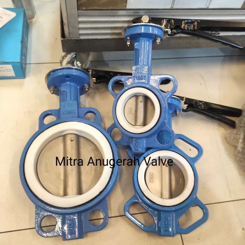 Promo Butterfly Valve Cast Iron Seat Teflon Size 5inch DN 125 Seat PTFE ...