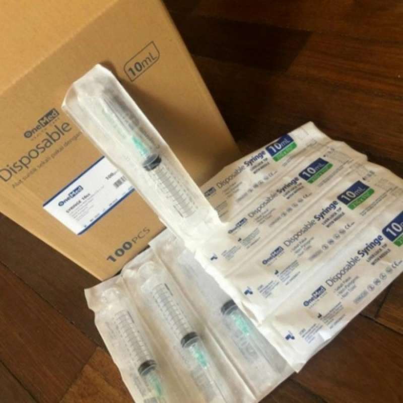 Jual Disposible Syringe 10ml Onemed 10cc Suntikan Per-box Di Seller ...