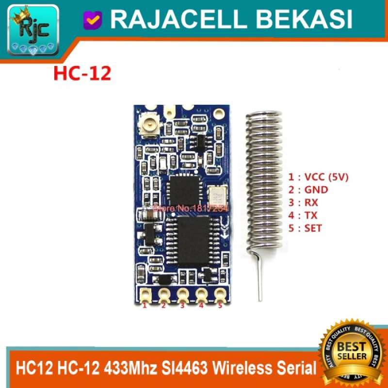 Jual Hc12 Hc-12 433mhz Si4463 Wireless Serial Port 1000 Meter For ...