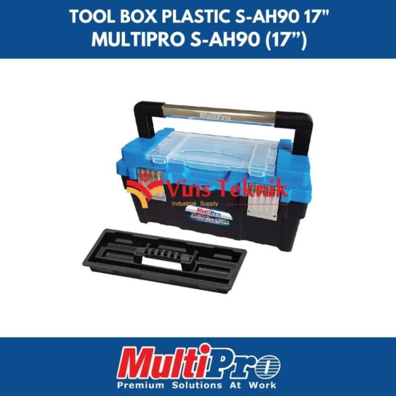 Promo tool box plastik 17 inch alat pertukangan toolbox plastic HEAVY ...