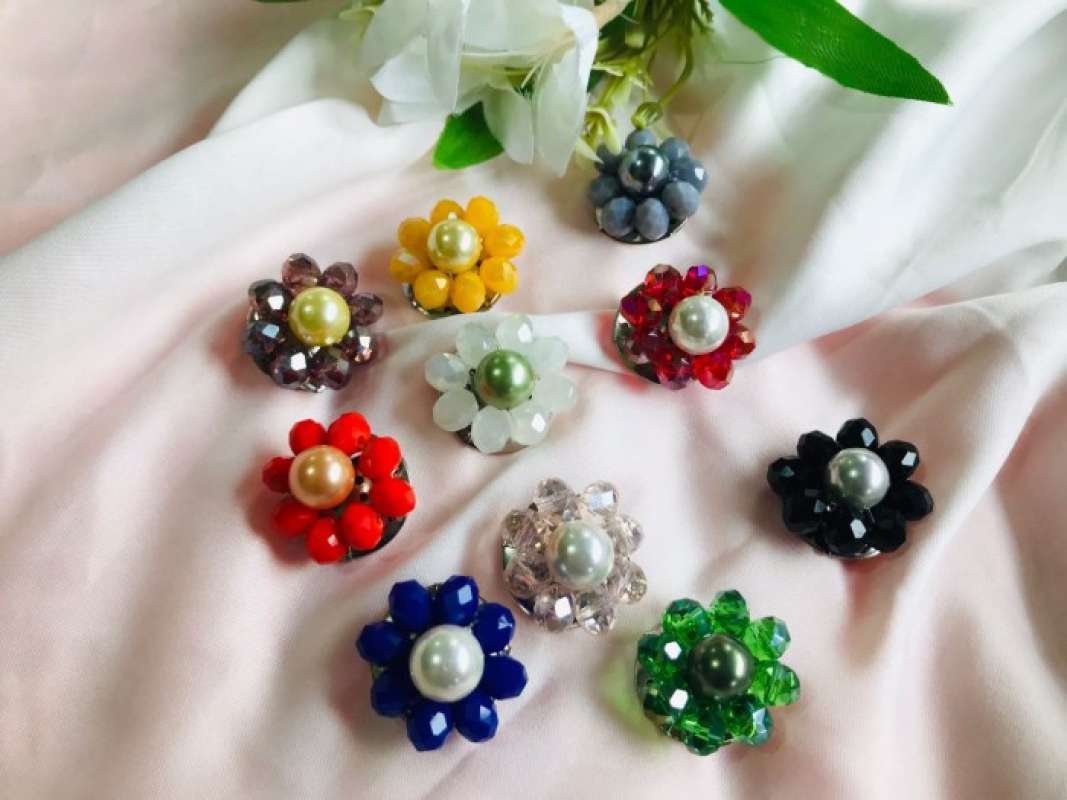 Promo Peniti Pin Bros Hijab Jilbab Kristal x Mutiara Shell Tren Baru ...