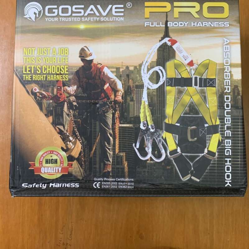 Jual Full Body Harness Double Lanyard With Sock Absorber Go Save ...