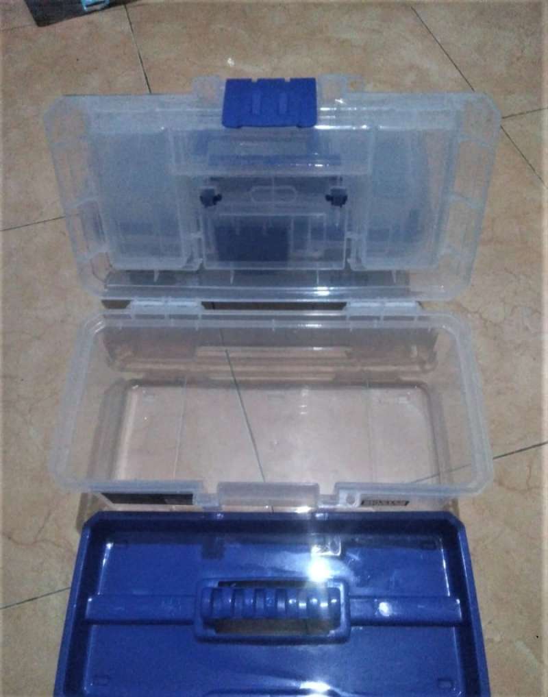 Promo Masterspace Tool box / Kotak Perkakas transparan dengan tray ...